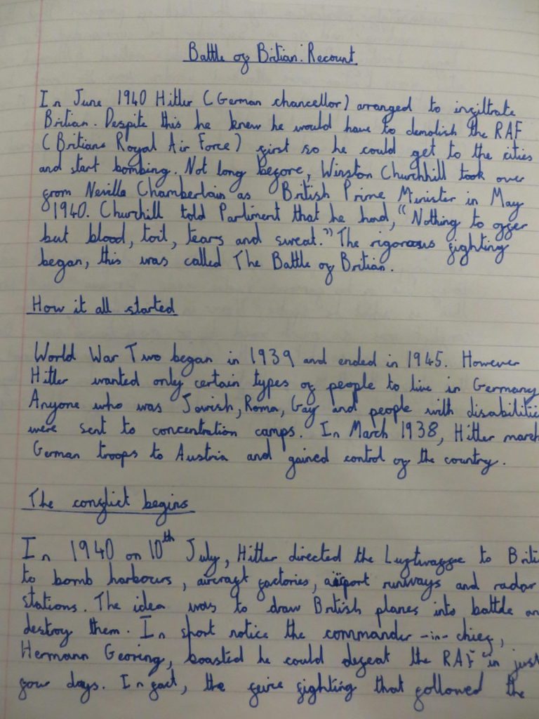 Y5 - Writing - Cookridge Primary