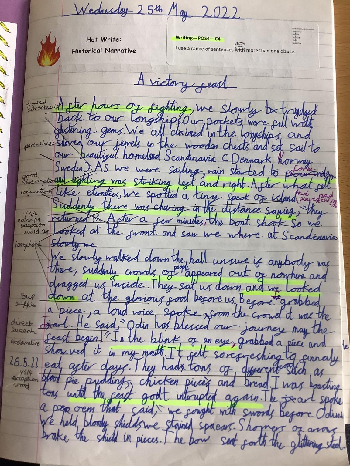 Y4 - Writing - Cookridge Primary