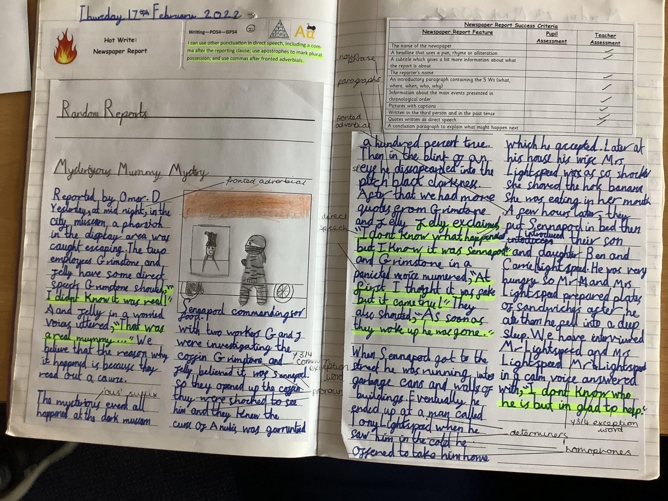 Y4 - Writing - Cookridge Primary
