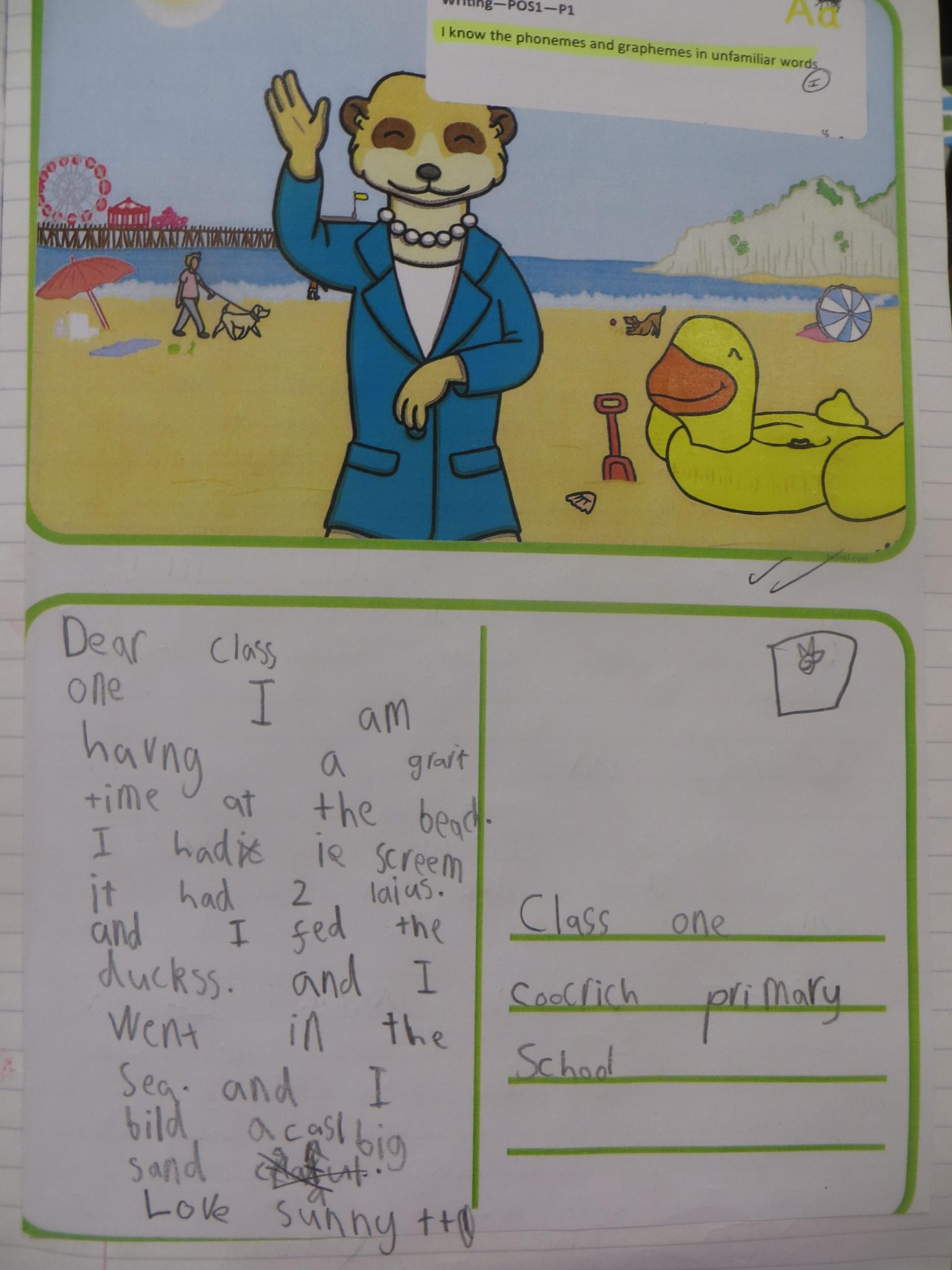 Y1 - Writing - Cookridge Primary
