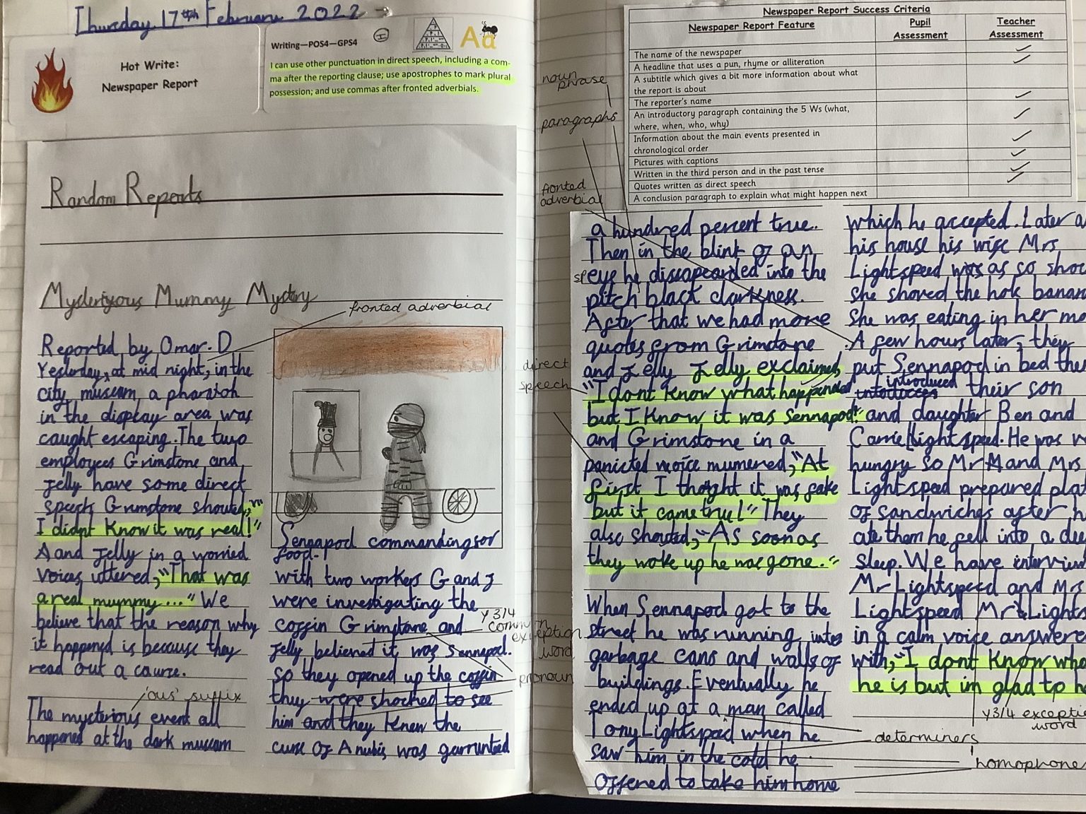 Y4 - Writing - Cookridge Primary