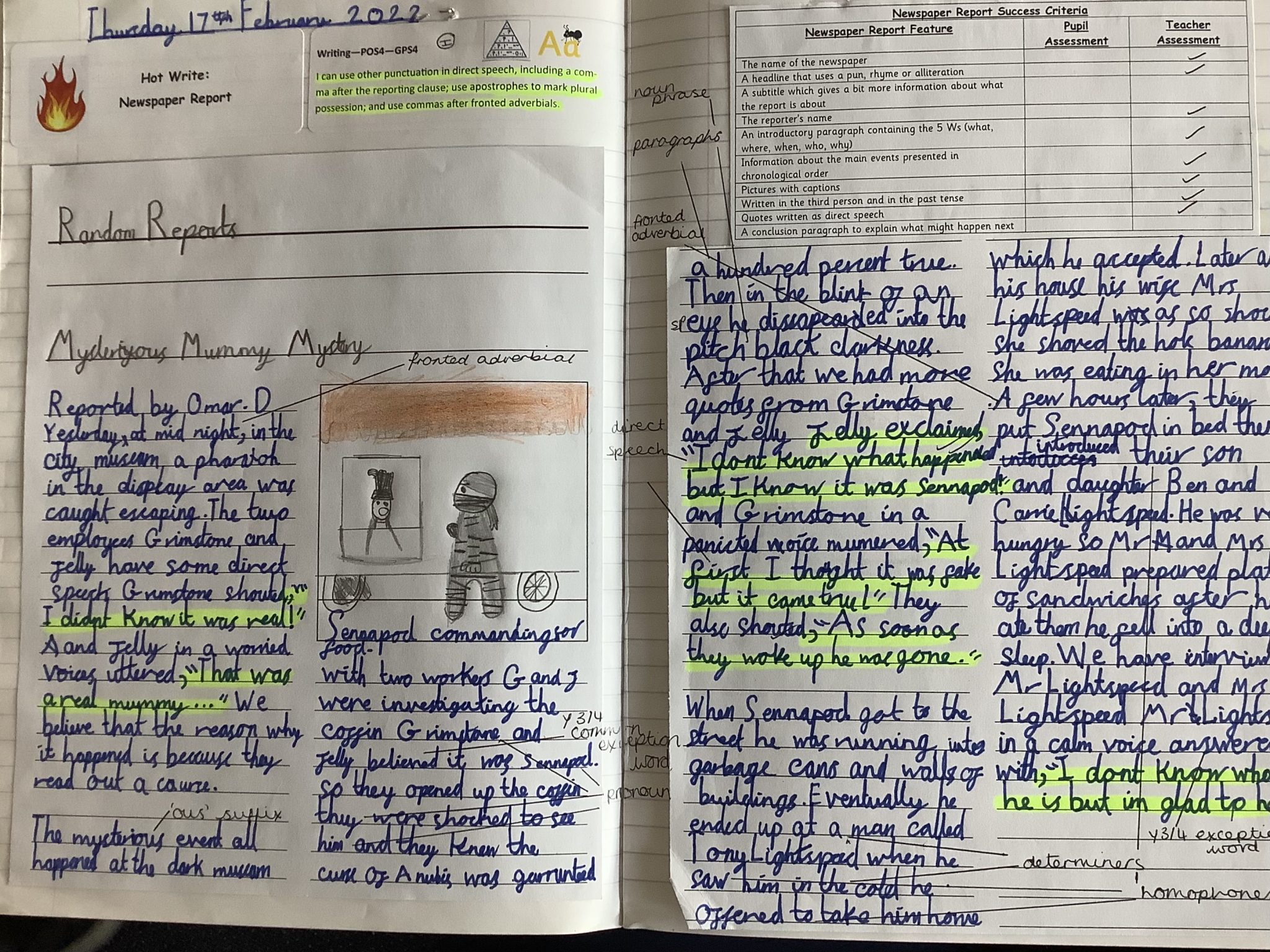Y4 - Writing - Cookridge Primary