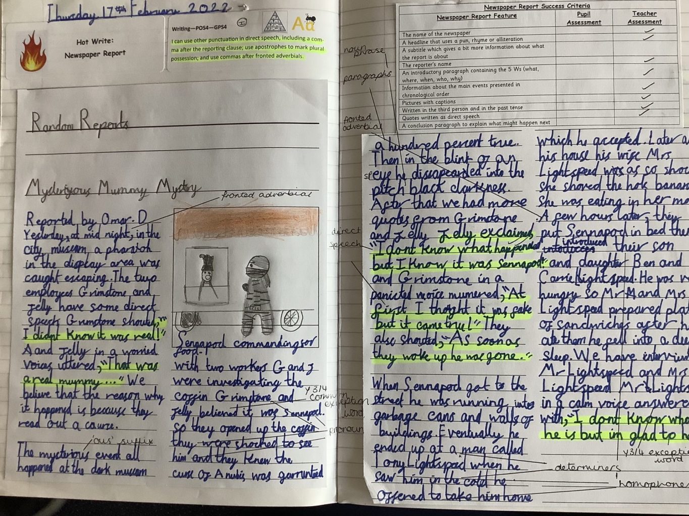 Y4 - Writing - Cookridge Primary