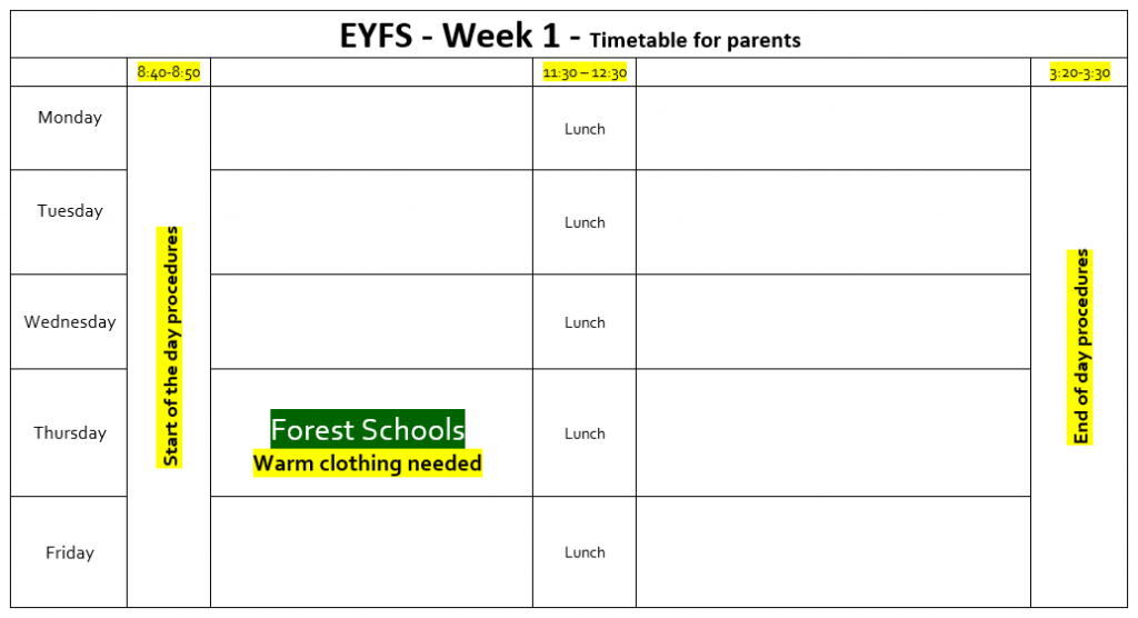 EYFS (Reception) - Cookridge Primary