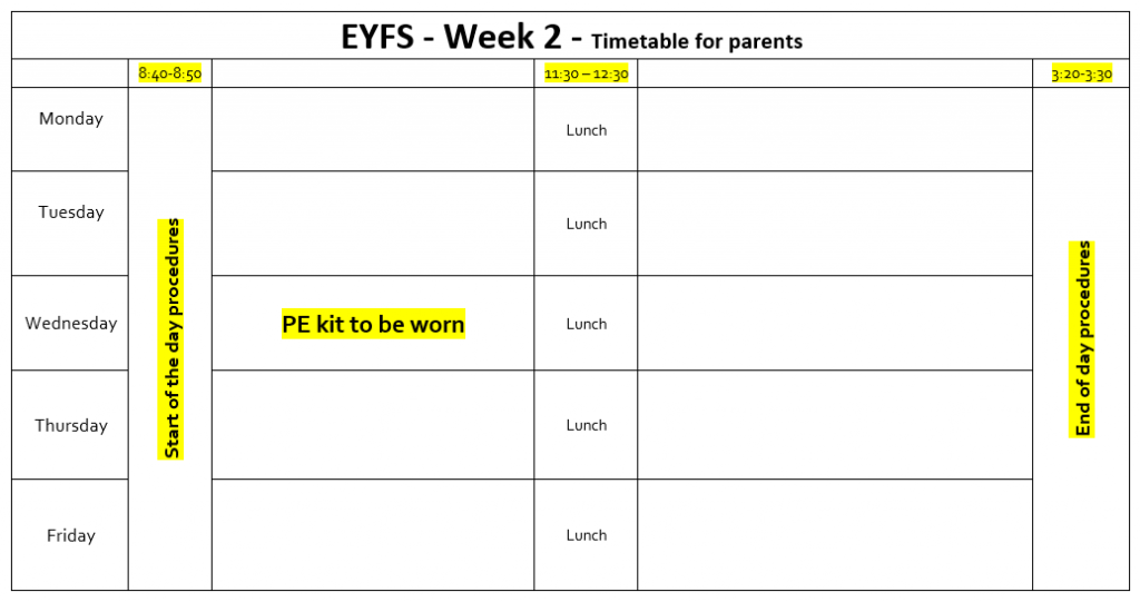 EYFS (Reception) - Cookridge Primary